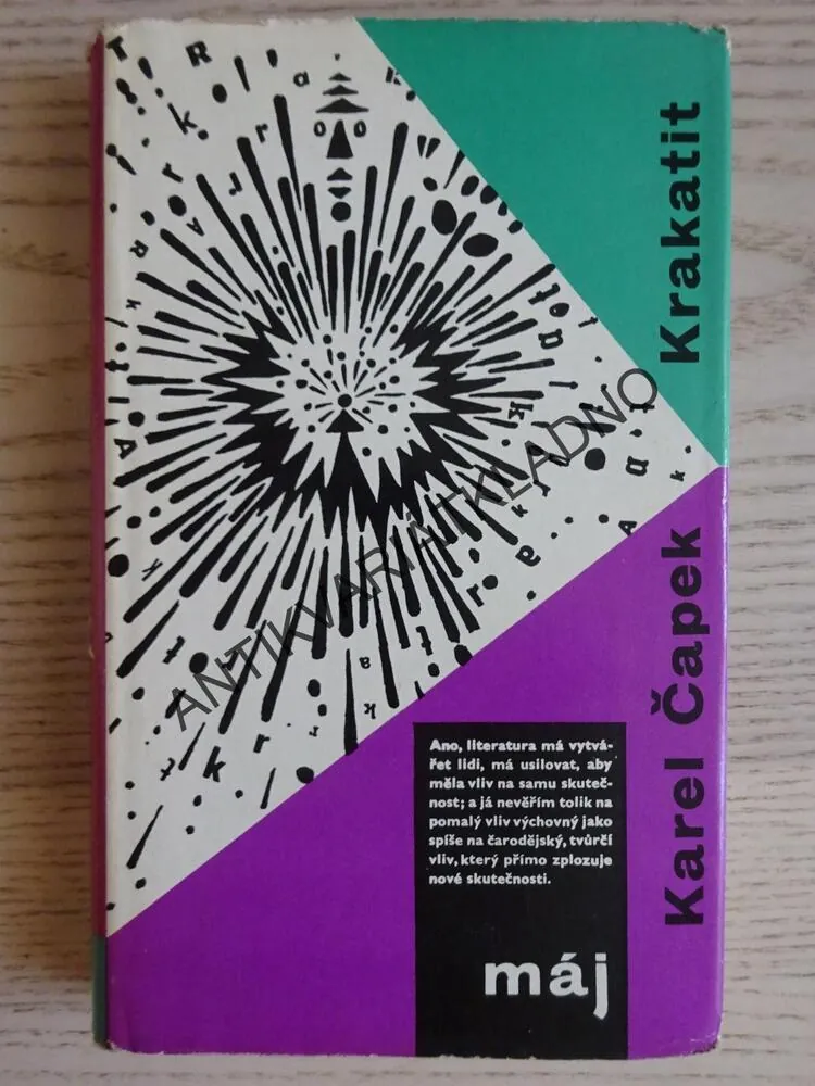 KRAKATIT, KAREL ČAPEK, **an | Antikvariát Kladno Mareš